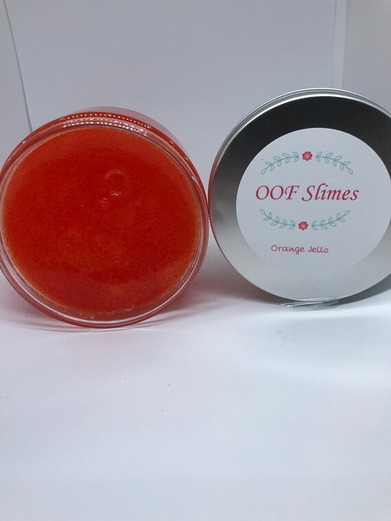 Orange Jello Thick Clear slime | Etsy