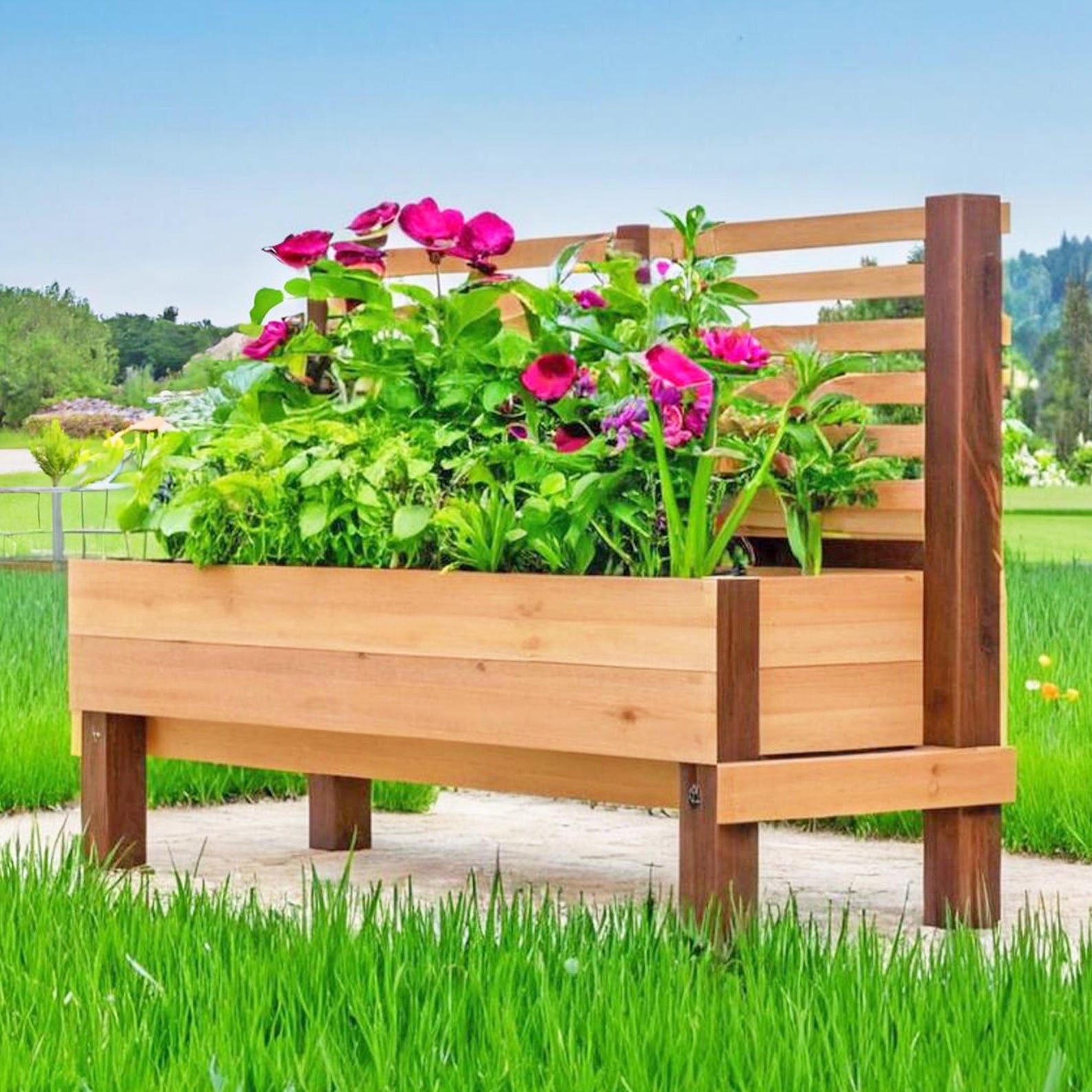 Raised Planter Box Plans Build Guide | Wooden Garden Bed | Vegetable ...