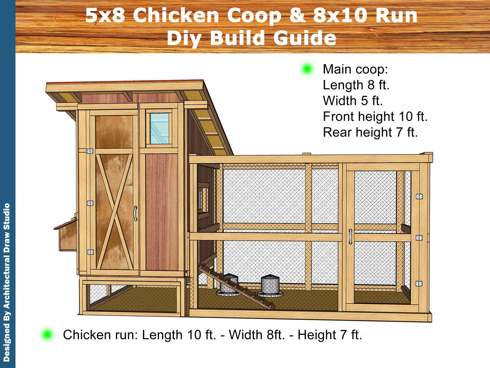Easy Chicken Coop Run Plans Diy Build Guide, Step by Step Instructions ...