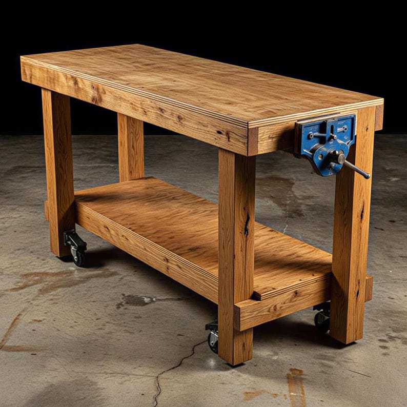 DIY Workbench Plans PDF Woodworking Project Bench With Storage | Home ...
