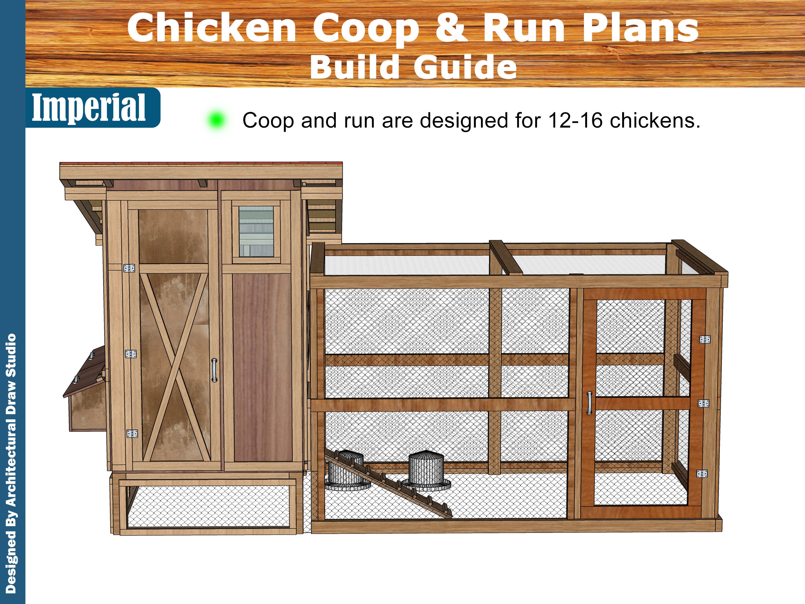 Chicken Coop Plans With Run Diy Build Guide Step by Step - Etsy Canada