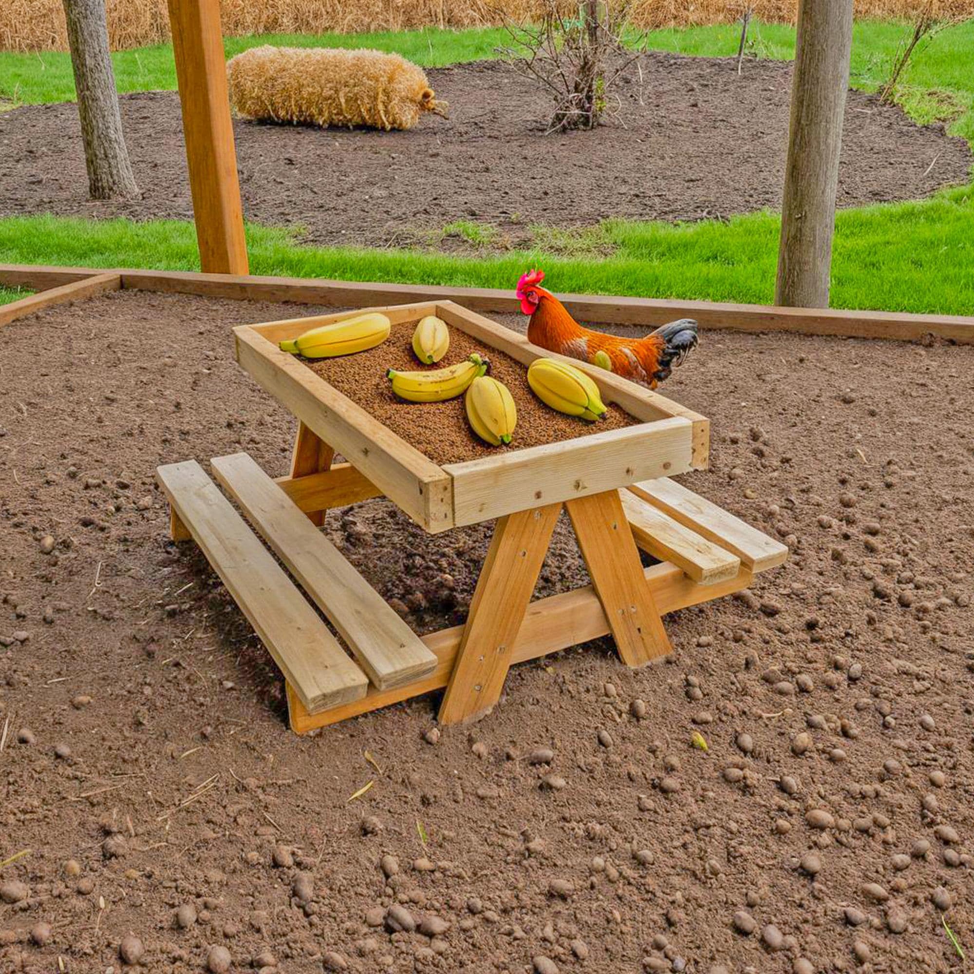 DIY Chicken Picnic Table Plans: Build Two Sizes (digital Download) - Etsy