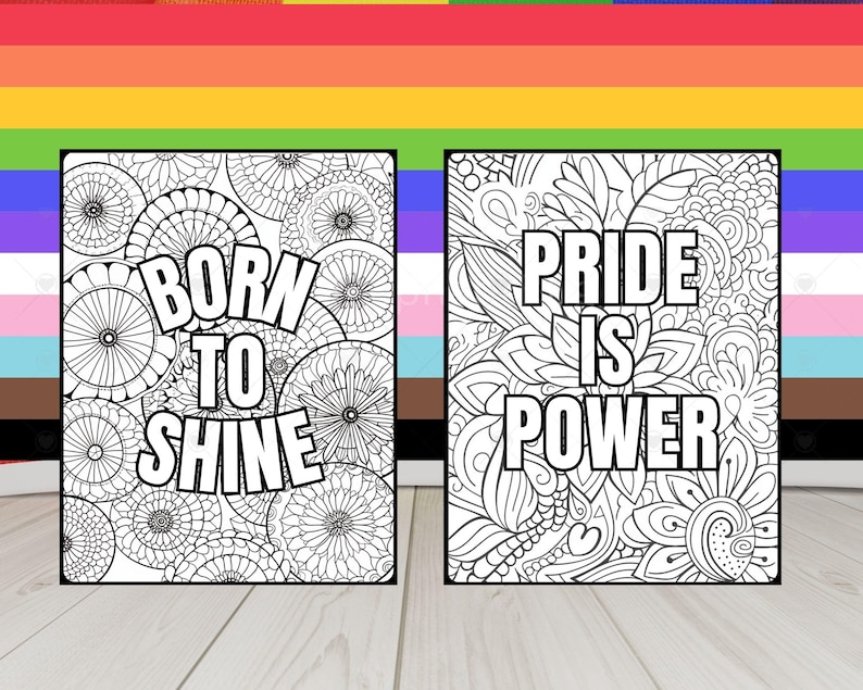 Pride Coloring Pages PDF - LGBTQ Digital Download - 31 Printable ...
