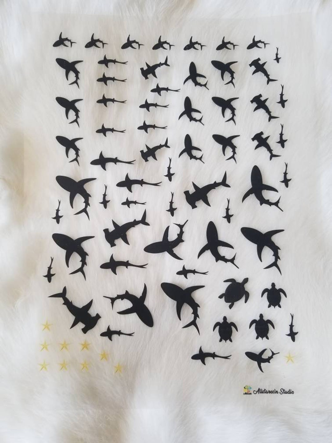 Personalized 3D Sharks - Custom Resin Sheets - Resin Art Supplies ...