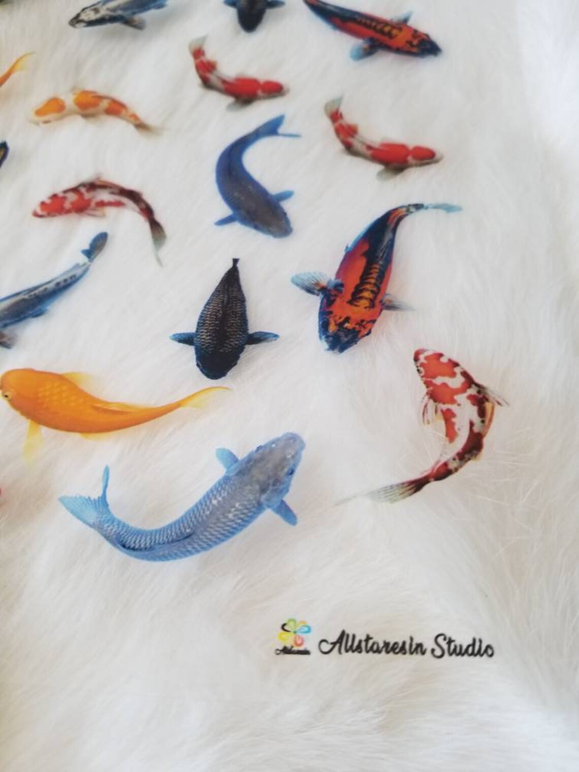 3D Fish Sheets 50MM Goldfish and Fishman Sheets Resin - Etsy