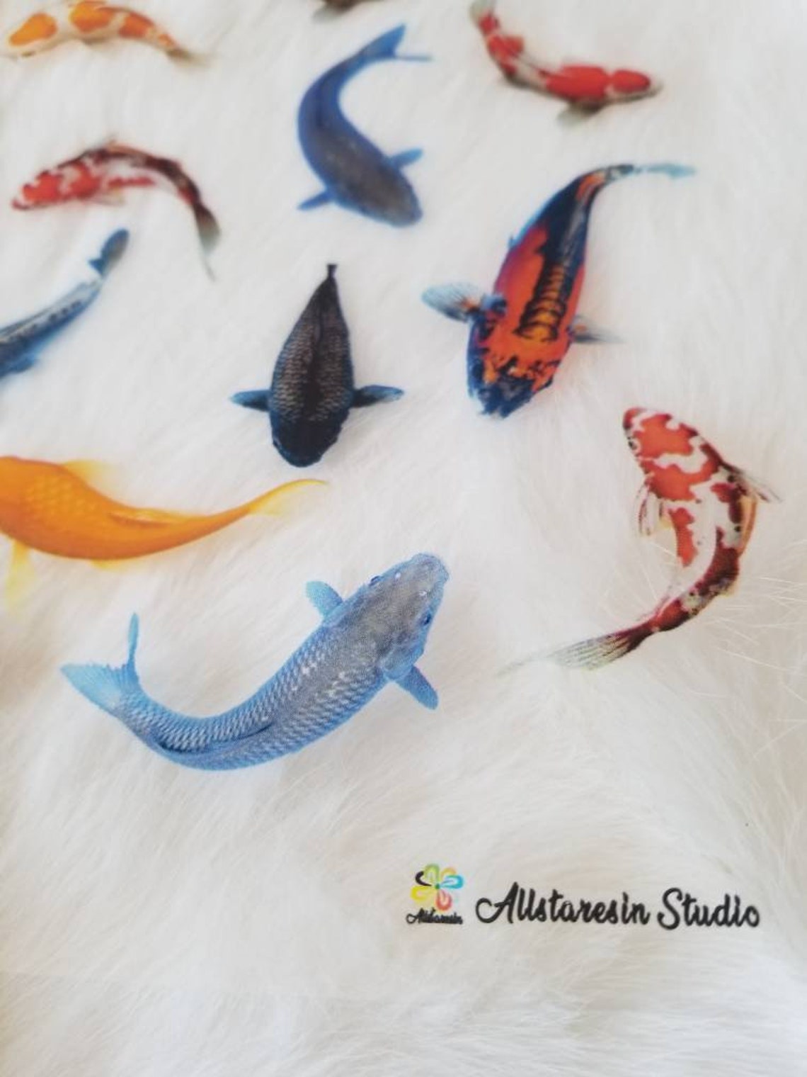 3D Fish Sheets 50MM Goldfish and Fishman Sheets Resin - Etsy