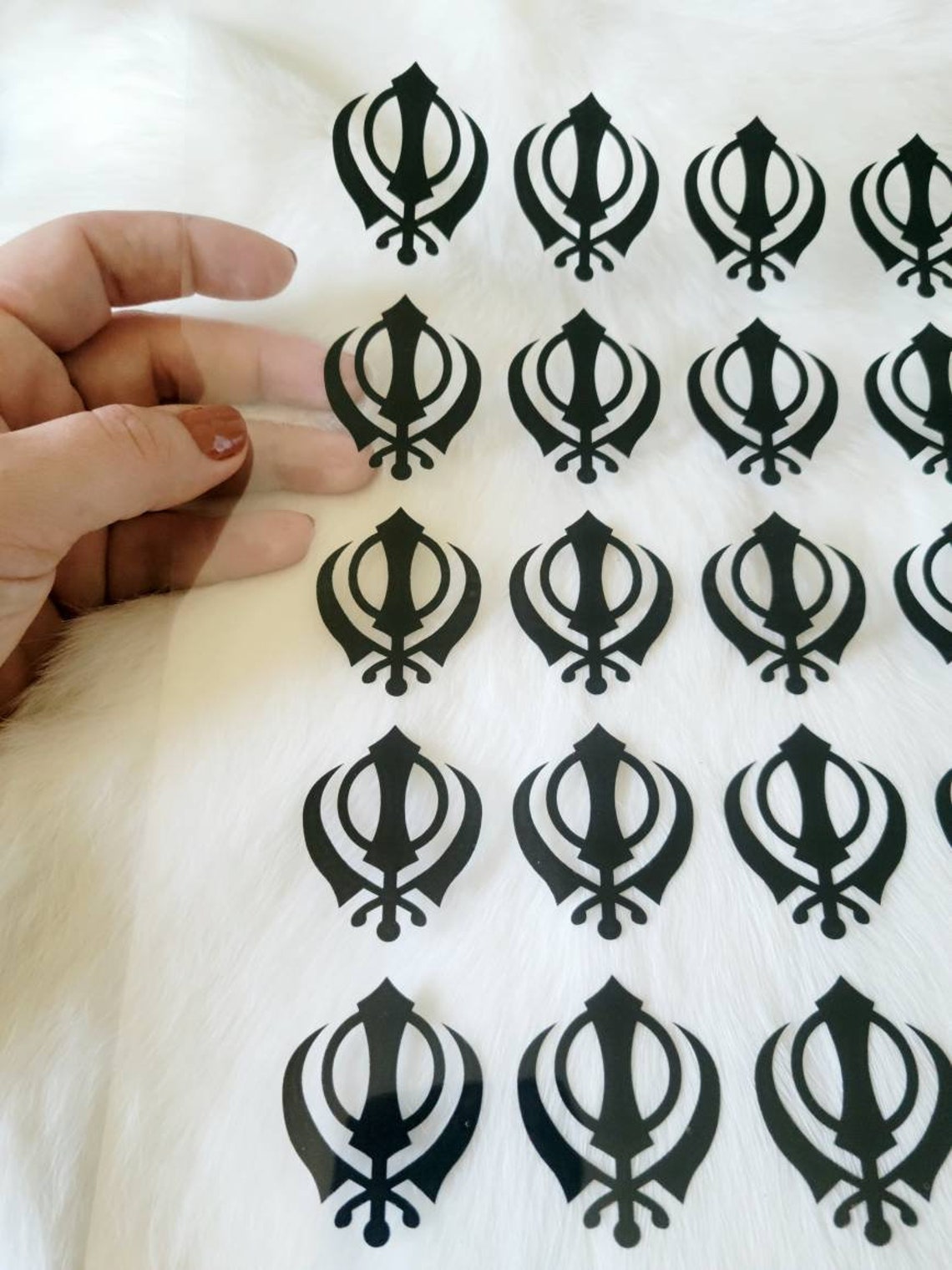 Custom 3D 'Khanda' 15-38-63MM Clear transparent Film | Etsy