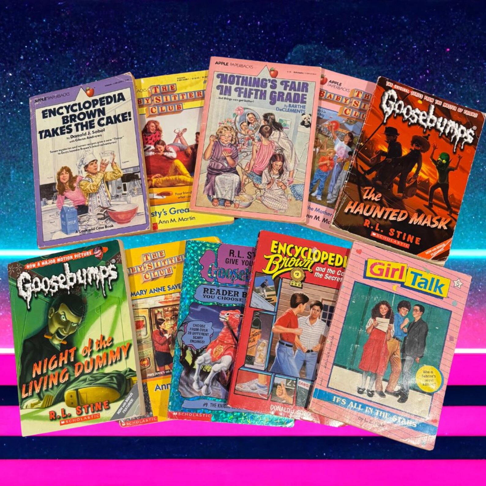 80s 90s Nostalgia Book Fair Bundle: Vintage Books & Retro Throwback ...