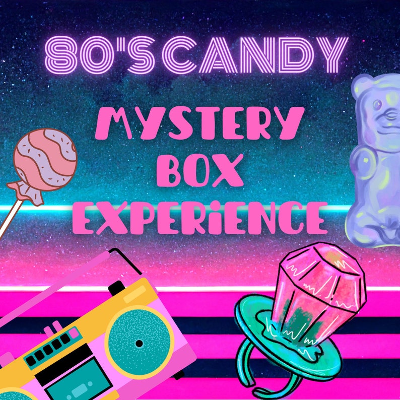 80s Candy Mystery Box Experience Nostalgic Snacks 80s Nostalgia Candy ...