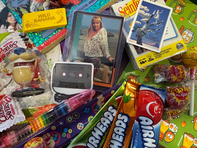 90s Nostalgia Gift Box: Retro Throwbacks - Toys, Candy & Stickers ...