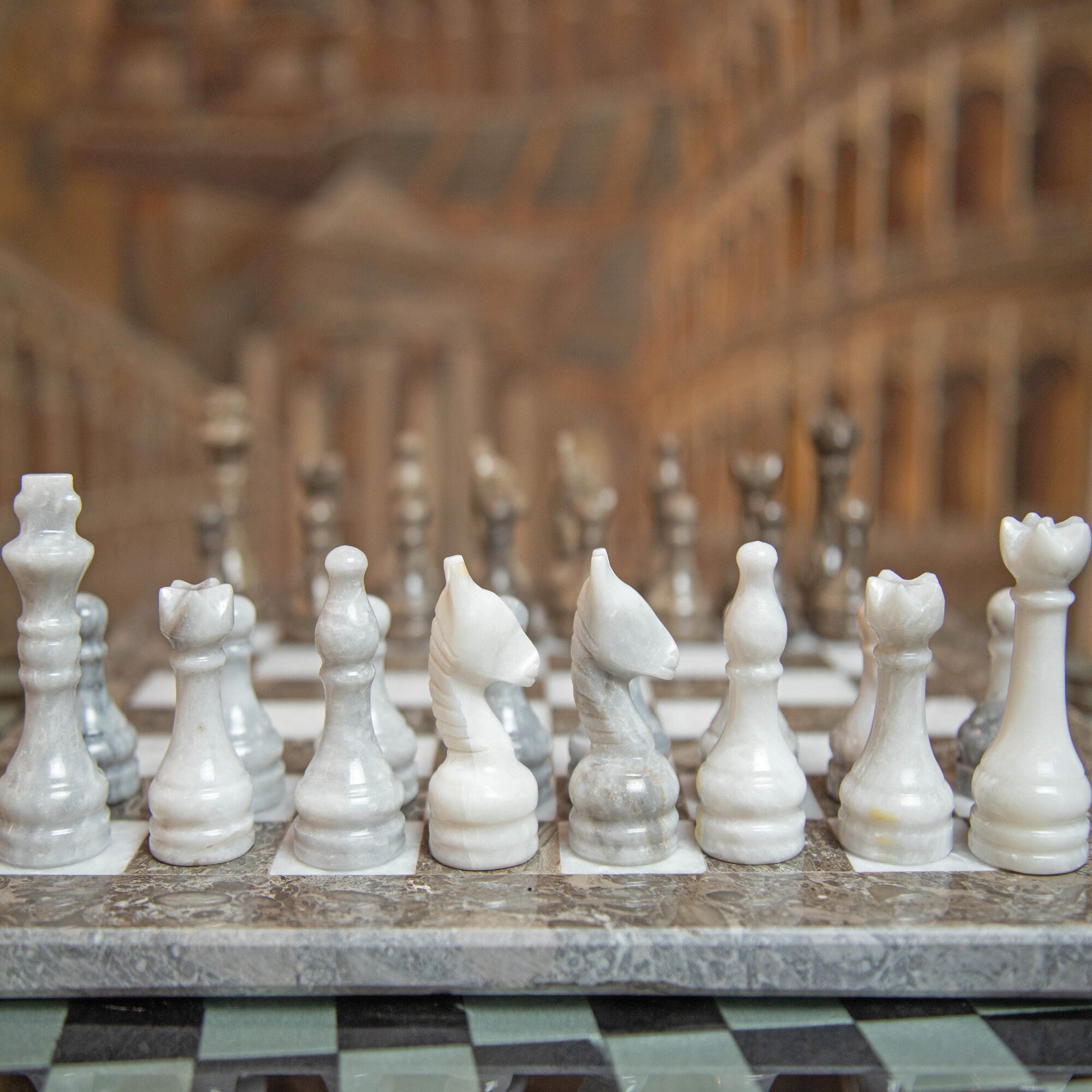 Handmade Marble Chess Set – Stone Pieces, Housewarming Gift - Etsy