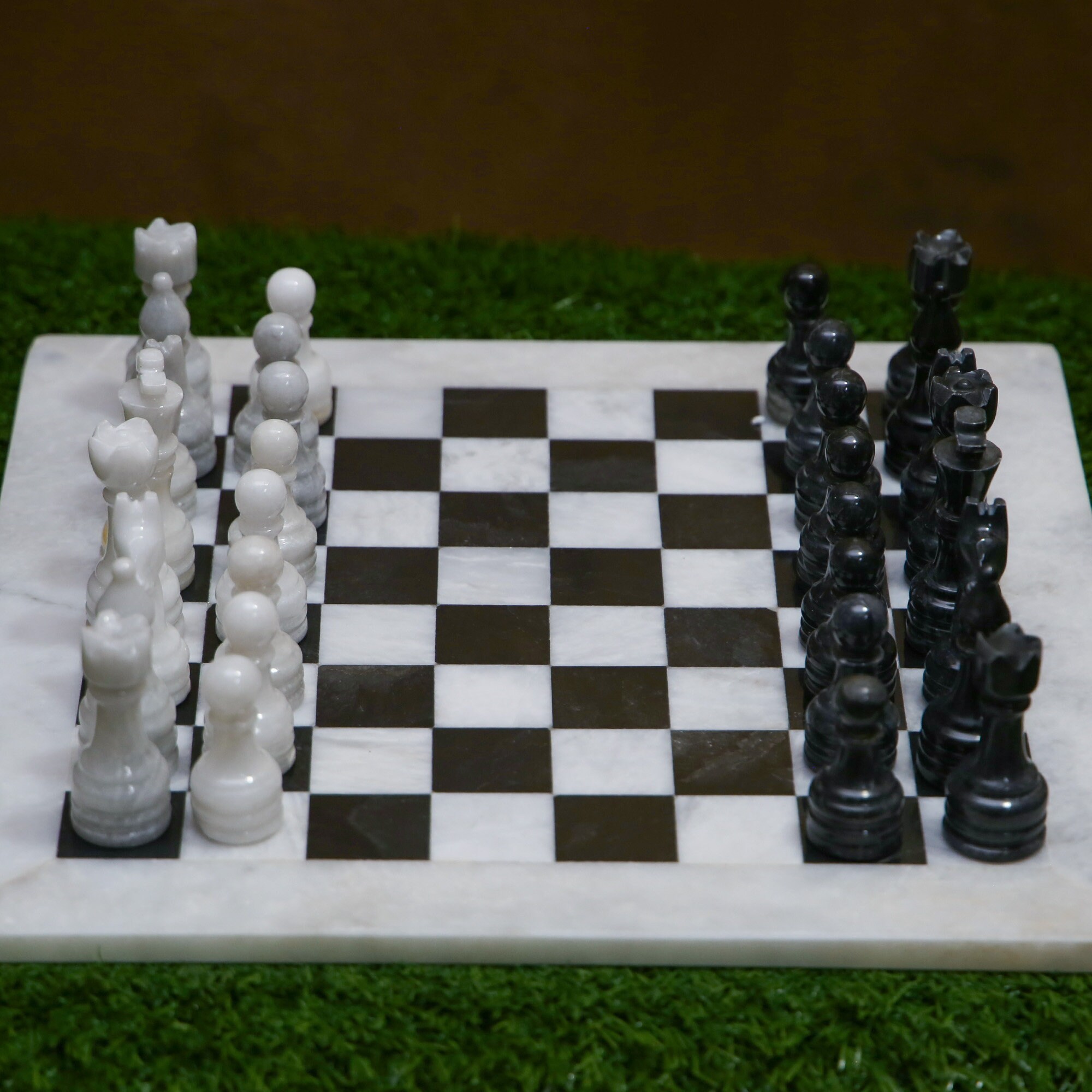 Handmade Marble Chess Set – Stone Chess Pieces, Housewarming Gift - Etsy