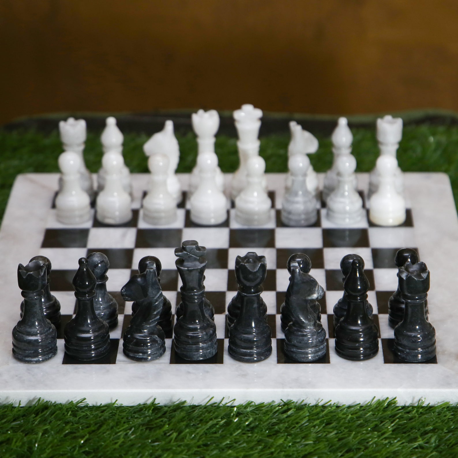 Handmade Marble Chess Set – Stone Chess Pieces, Housewarming Gift - Etsy