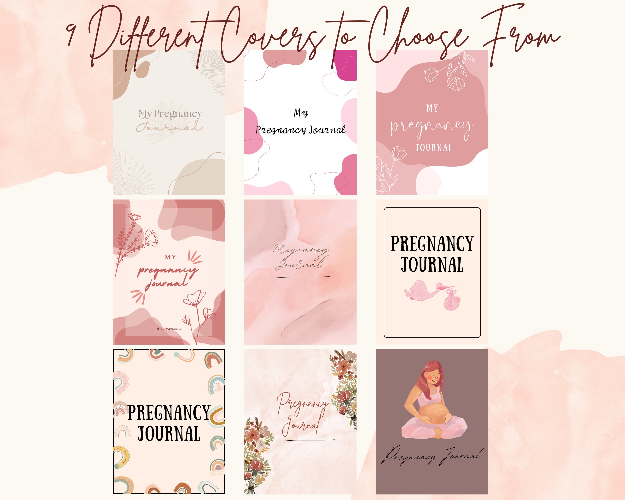 Pregnancy Journal Printable, Pregnancy Planner Gift for Mom to Be ...