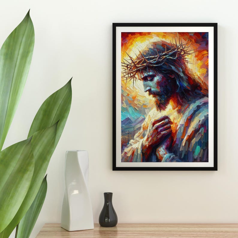 Digital Portrait of Jesus HD: Christian Art Photo to Print in A1, A2 ...