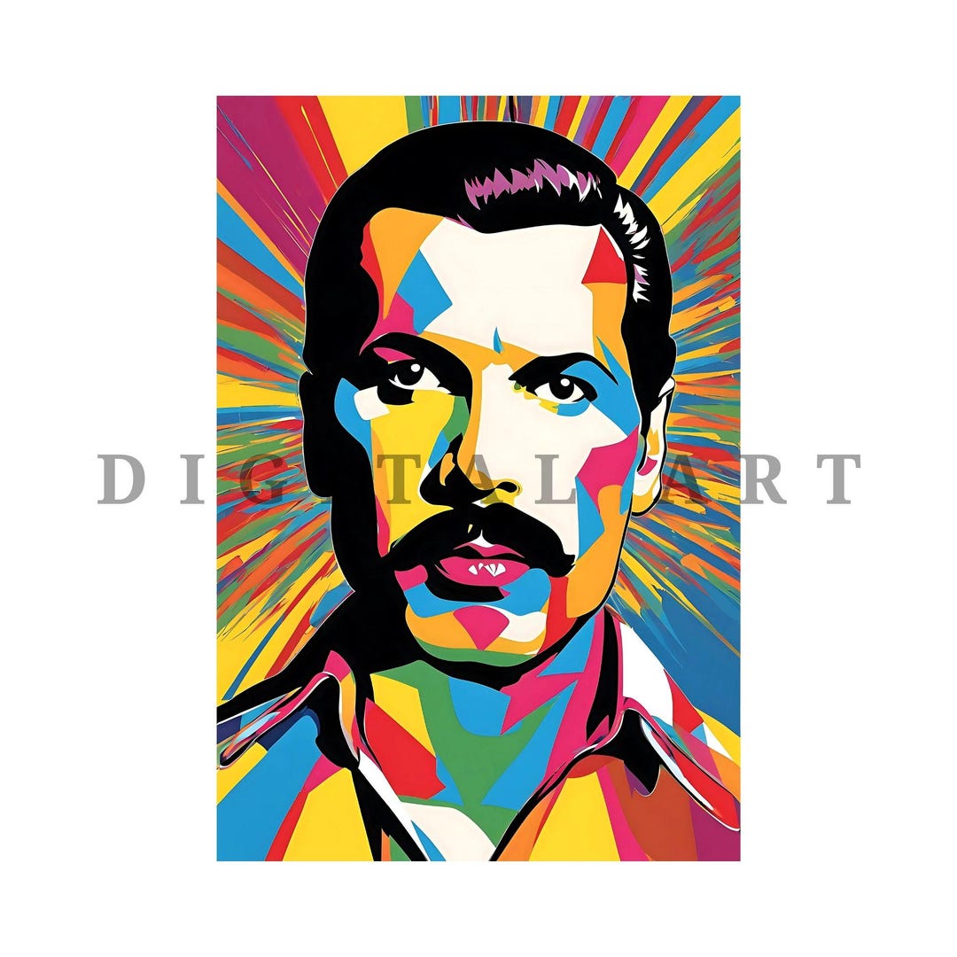 Freddie Mercury QUEEN : Pop Art Style Download Image High Definition ...