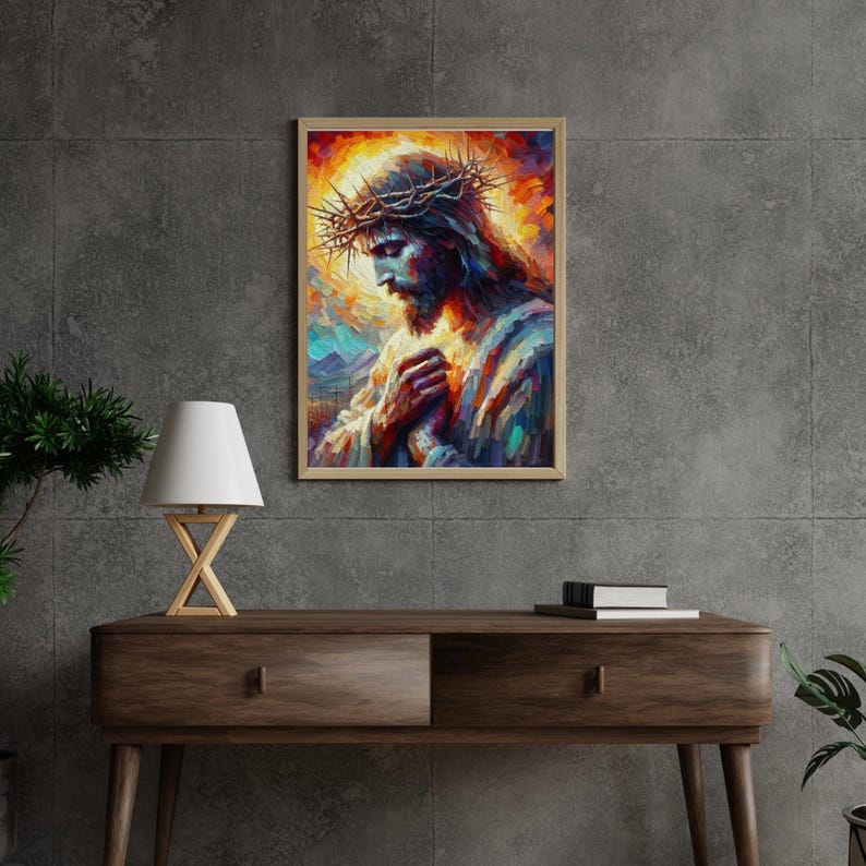 Digital Portrait of Jesus HD: Christian Art Photo to Print in A1, A2 ...