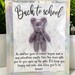 Back to School Bear Hug, Return to School Gift, First Day of School ...