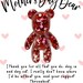 Pocket Bear Hug for Mum, Mothers Day Bear Hug, Sending You a Hug, Thank ...