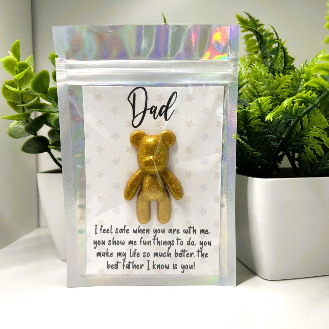 Pocket Hug for Dad, Letter Box Gift for Daddy, Sending Bear Hug, Dad ...