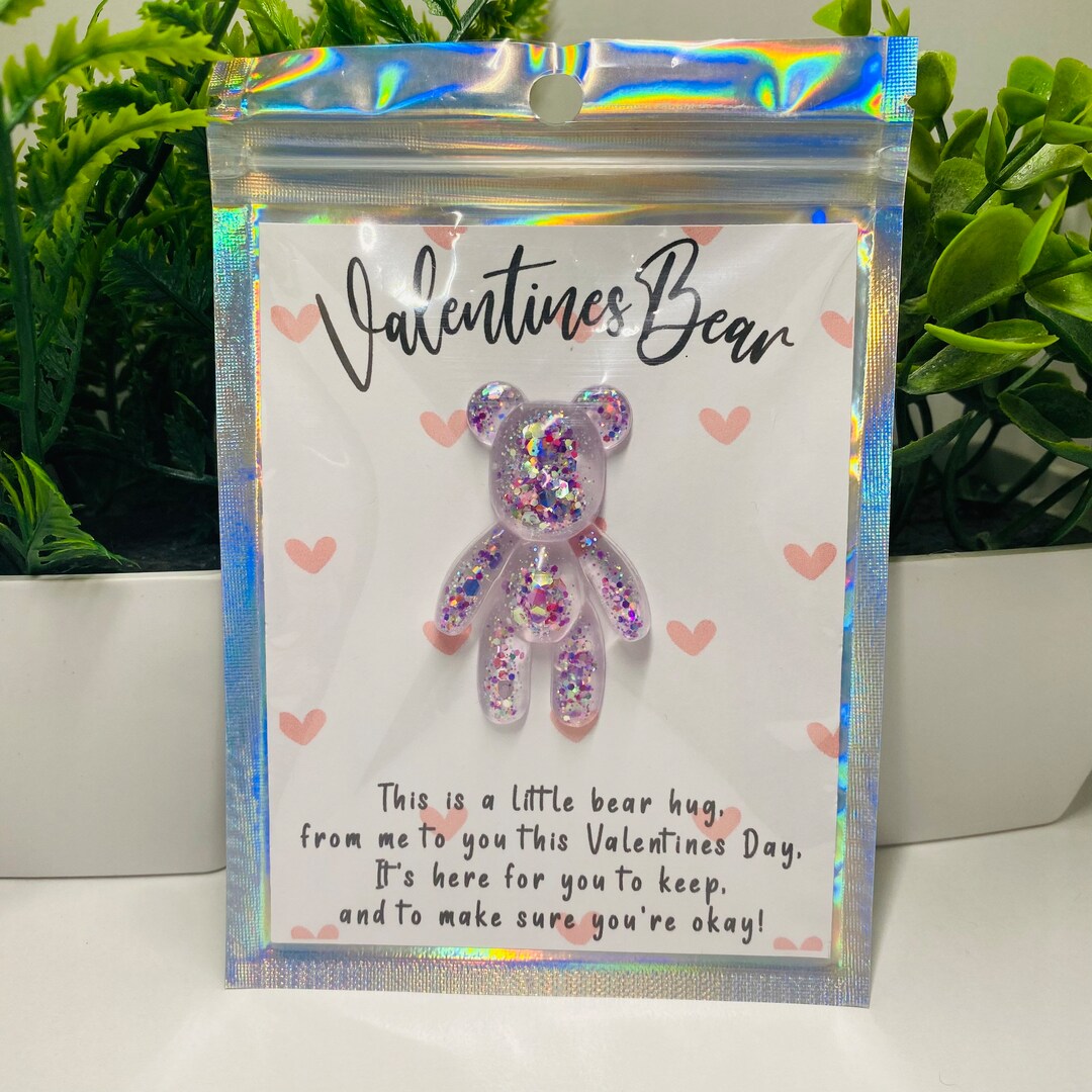 Valentines Day Bear, Pocket Bear Hug, Cute Valentines Day Gift, Gift ...