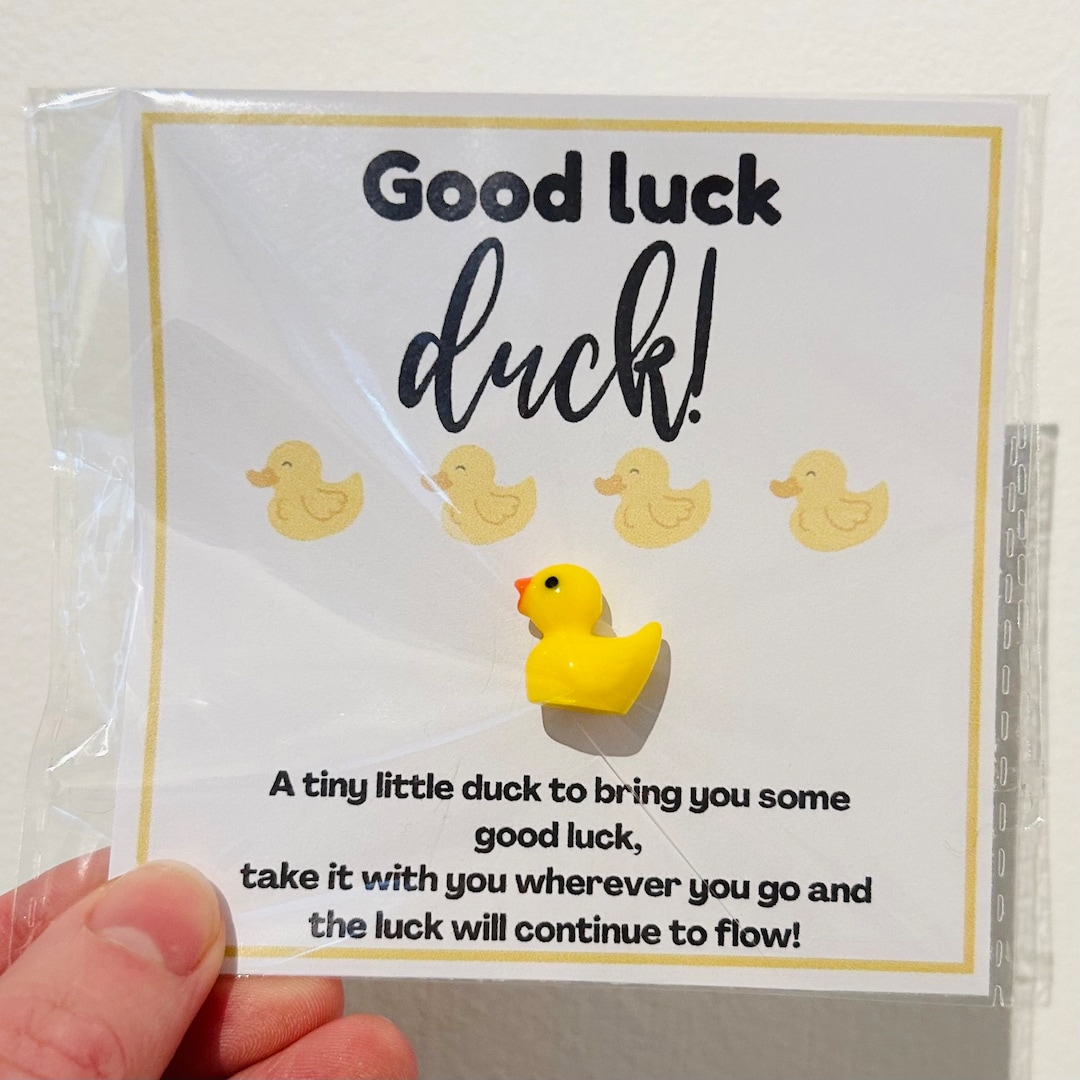 Good Luck Duck, Tiny Duck Bringing Luck, Lucky Duck Pocket Hug ...