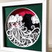 3D SANTA Svg - Father Christmas Svg - CHRISTMAS Svg - CHRISTMAS Shadow ...
