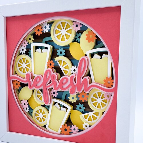 3D REFRESH SUMMER SVG summer Shadow Box Svg layered - Etsy
