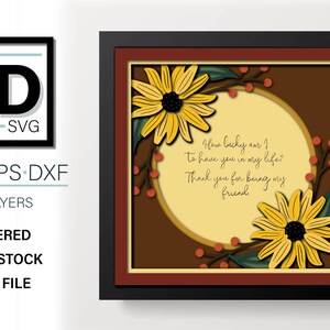 3D FALL FRAME Svg - AUTUMN Shadow Box Svg - for Cricut - for Silhouette ...