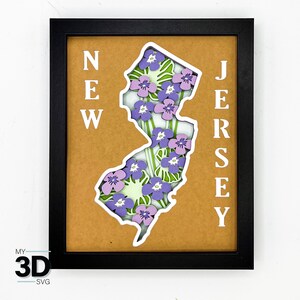 3D NEW JERSEY SVG - Violet Svg - for Cricut - for Silhouette - Etsy