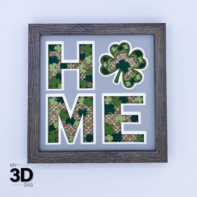 3D St. PATRICK'S Day HOME SVG - for Cricut - for Silhouette - Etsy