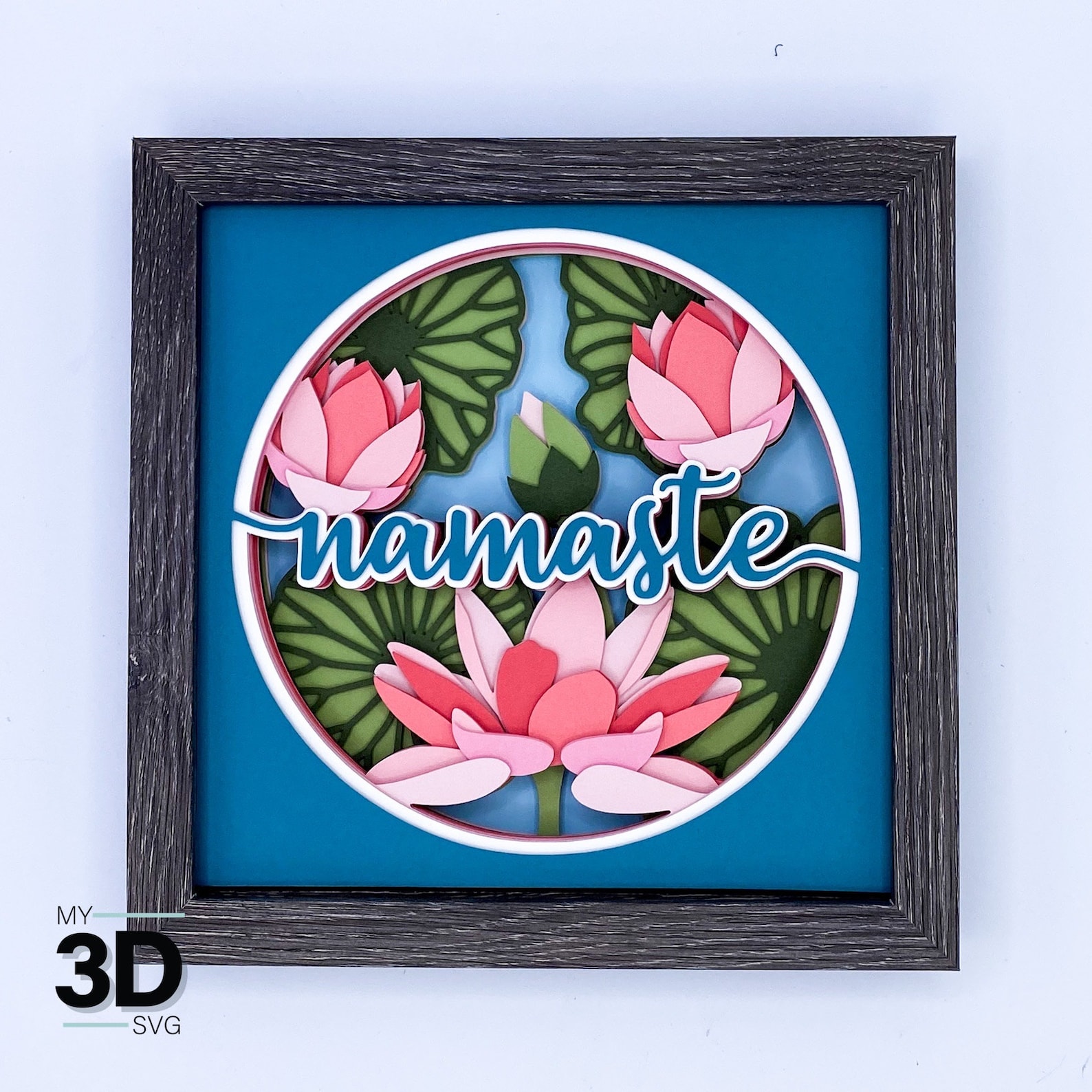 3D NAMASTE Shadow Box for Cricut for Silhouette - Etsy
