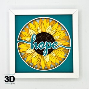 3D HOPE Svg - MENTAL HEALTH Awareness Shadowbox Svg - for Cricut - for ...