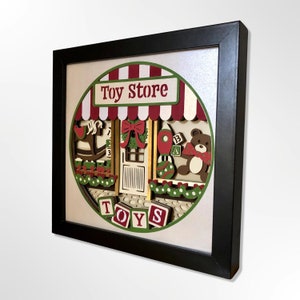 TOY STORE Svg - 3D Christmas Svg - CHRISTMAS Shadow Box Svg - for ...