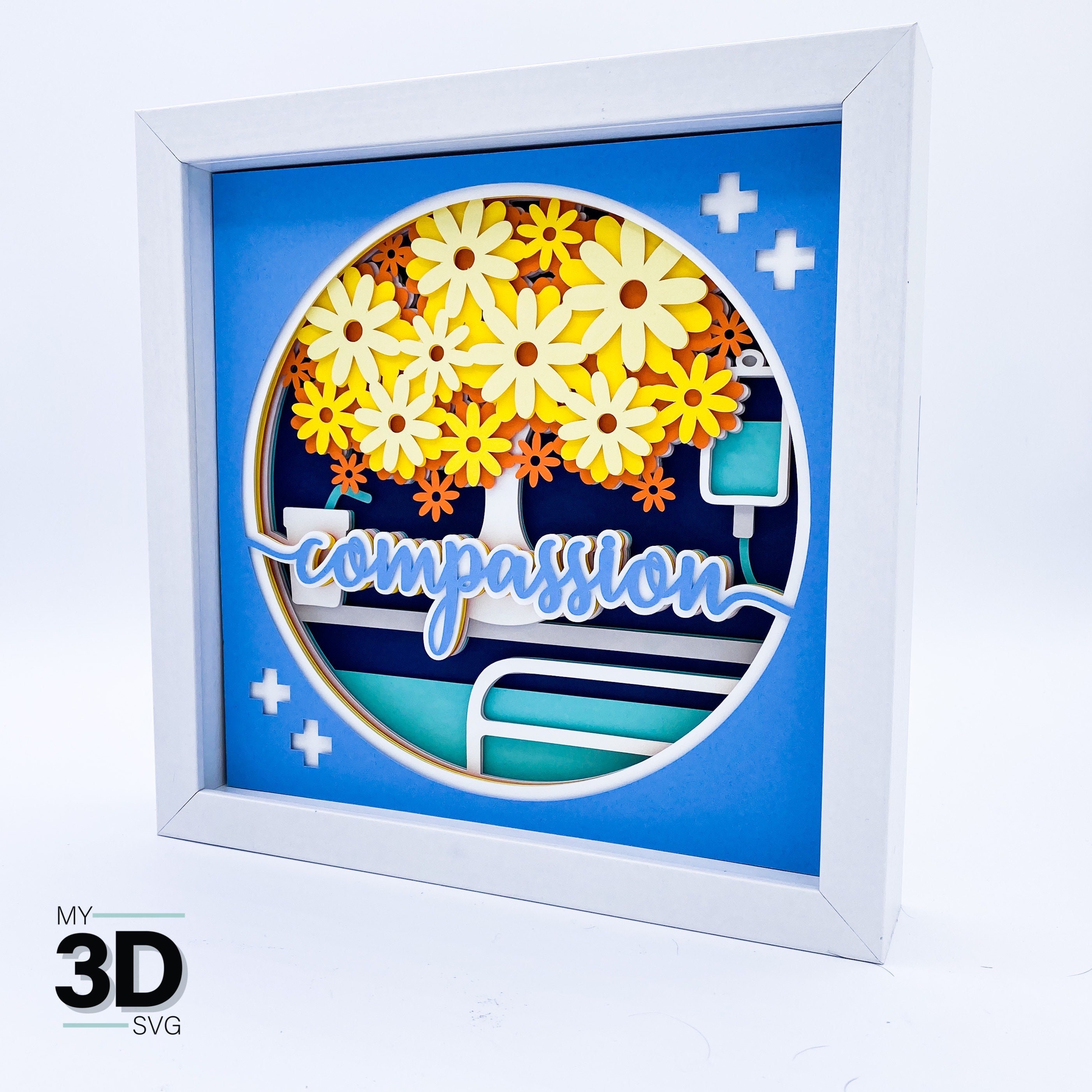 3D COMPASSION SVG Healthcare Worker Svg Nurse Svg Dr Svg - Etsy