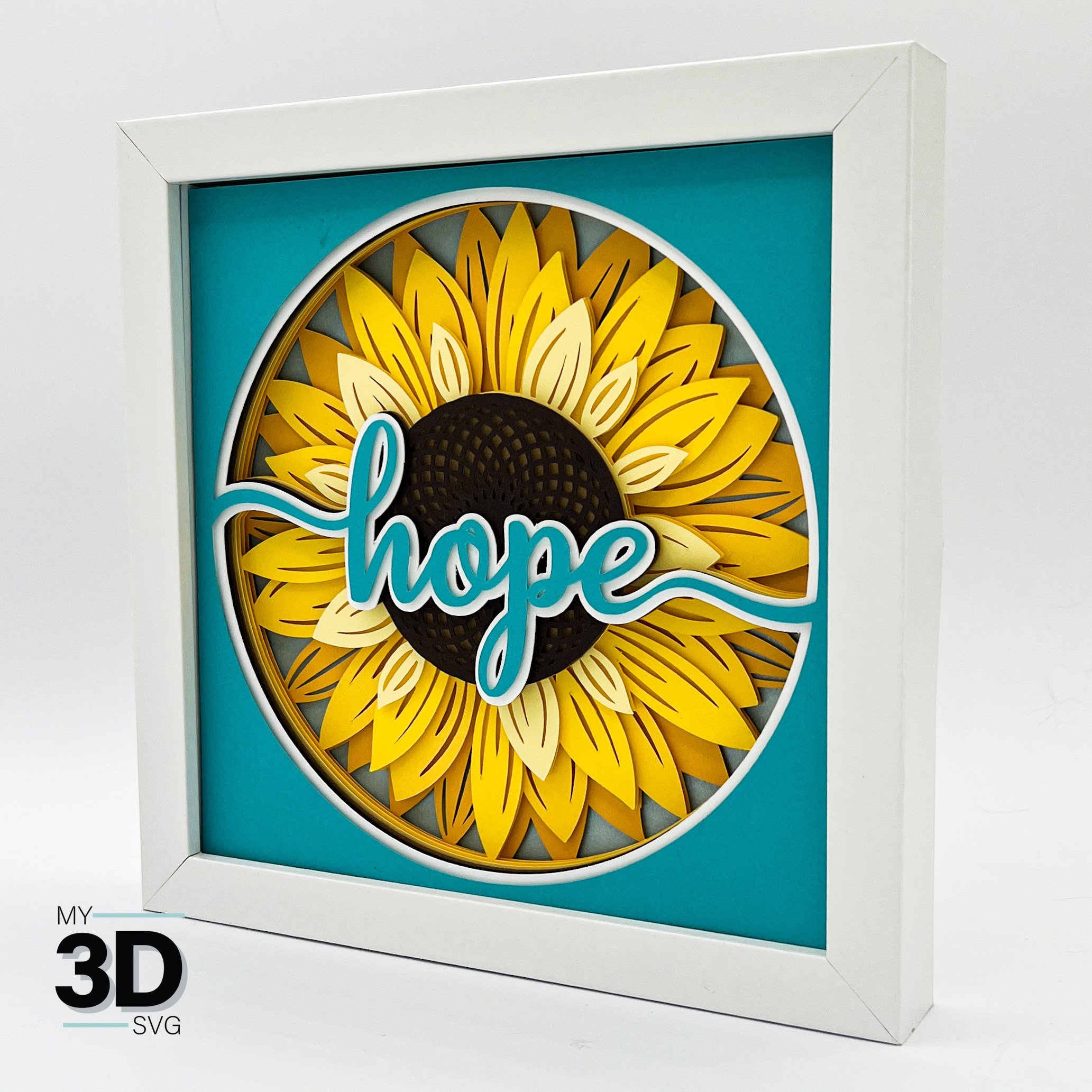 3D HOPE Svg - MENTAL HEALTH Awareness Shadowbox Svg - for Cricut - for ...