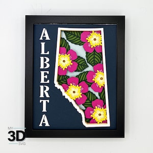 3D ALBERTA SVG - Wild Rose Svg - for Cricut - for Silhouette - Etsy