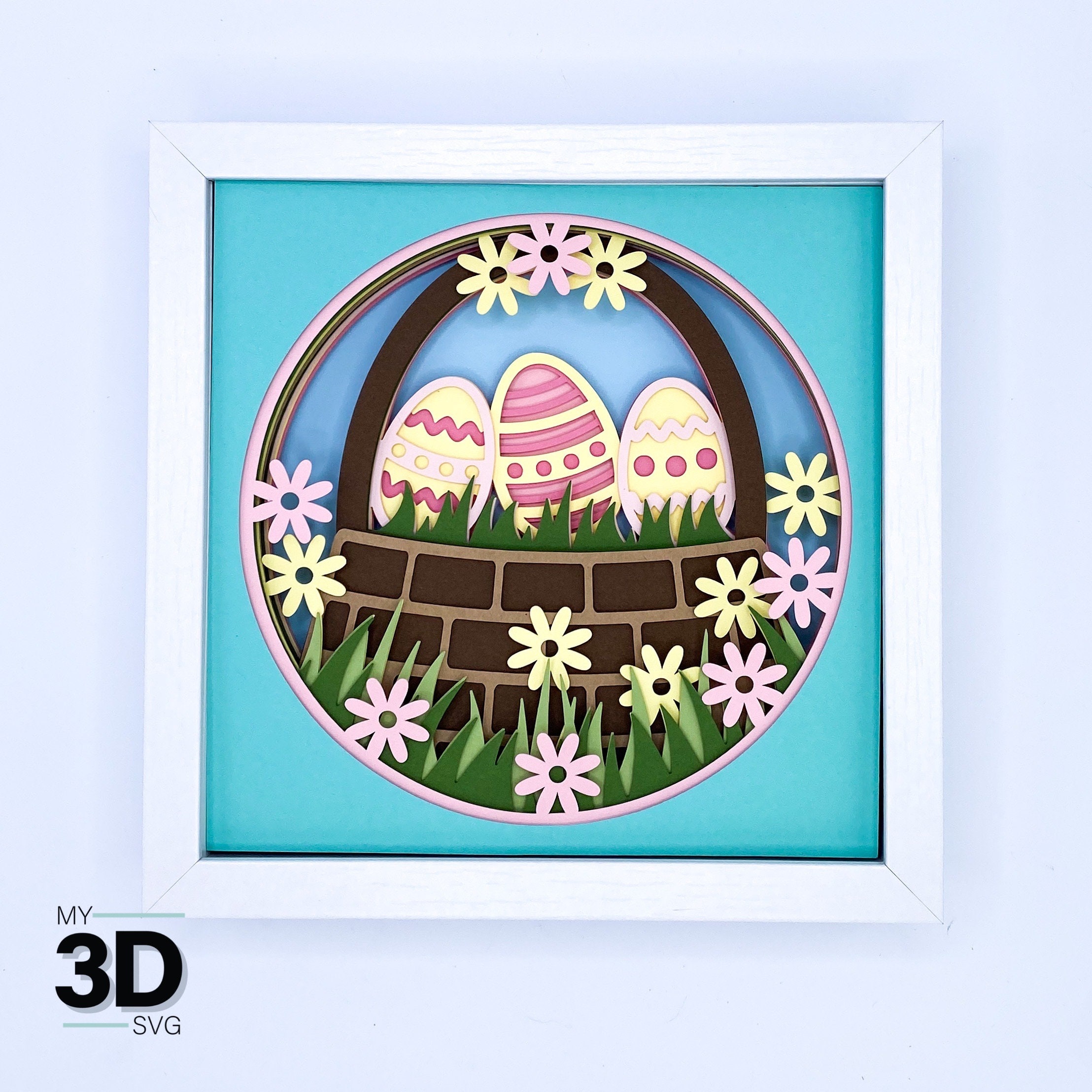 3D EASTER BASKET SVG Easter Svg for Cricut for | Etsy