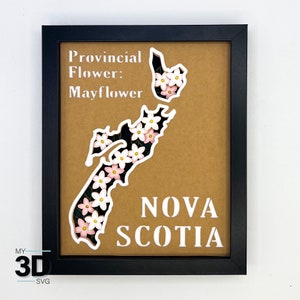 3D NOVA SCOTIA SVG - Mayflower Svg - Shadow Box Svg for Cricut - for ...