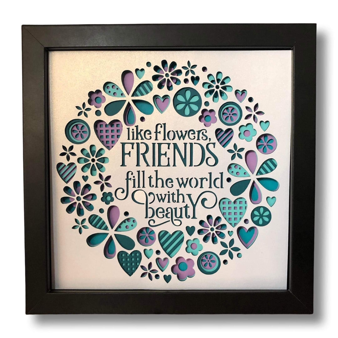 3D FRIENDS Svg - Shadowbox Svg - for Cricut - for Silhouette - Etsy