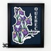 3D QUEBEC SVG - Blue Flag Iris Svg - for Cricut - for Silhouette - Etsy