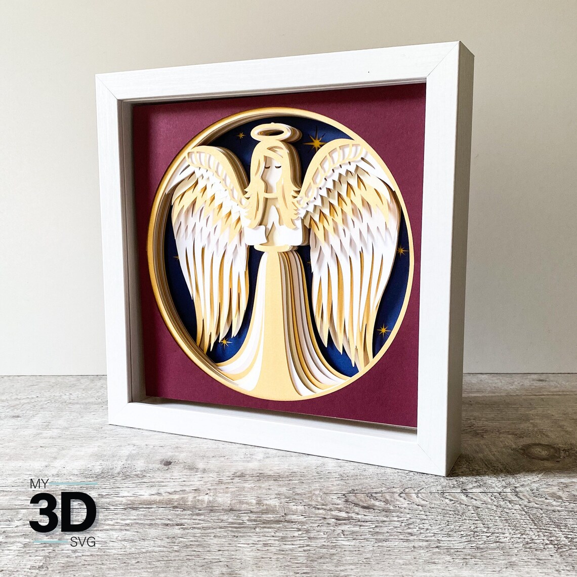 3D ANGEL Svg 3D Christmas Svg CHRISTIAN Svg CHRISTMAS | Etsy