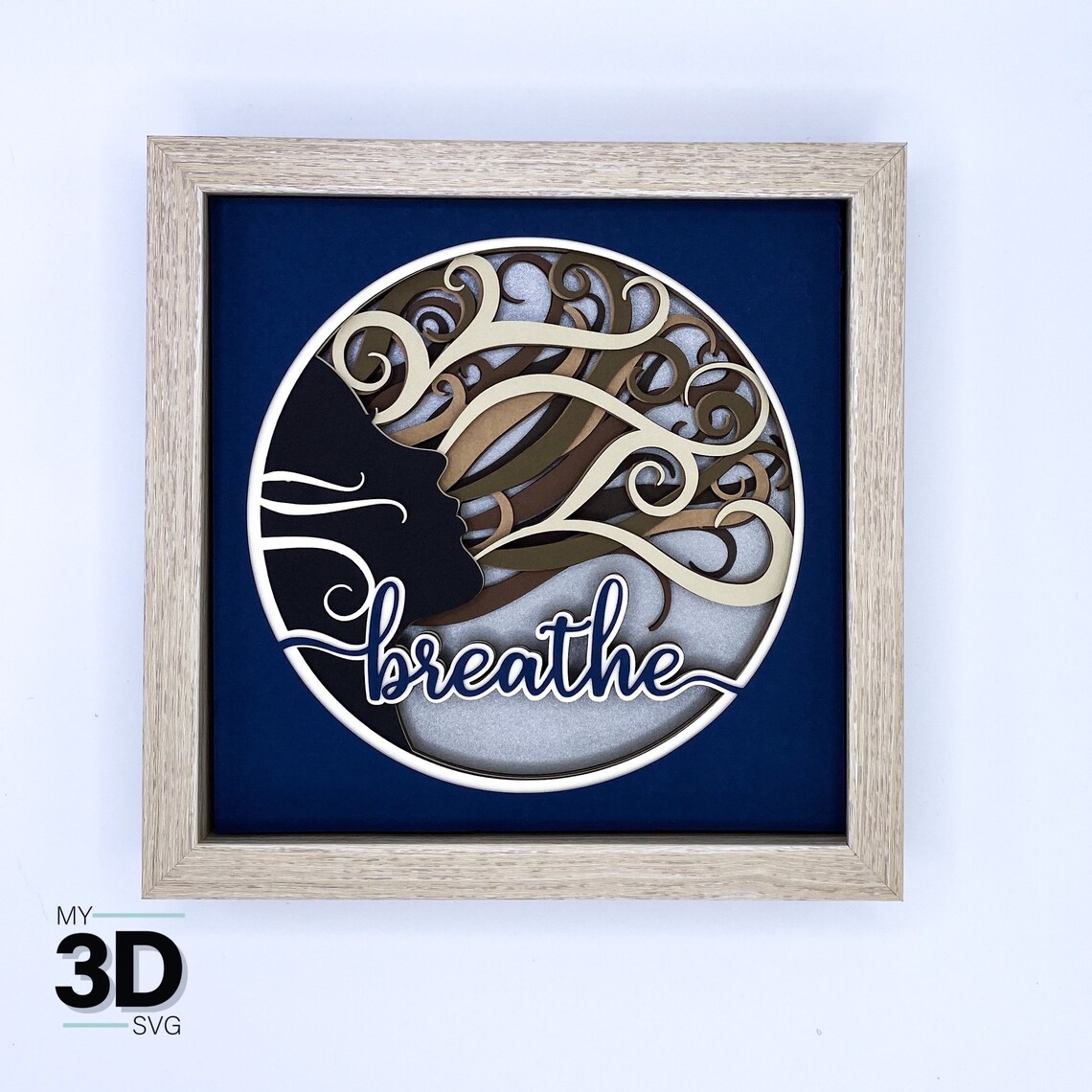 3D BREATHE Shadow Box for Cricut for Silhouette - Etsy