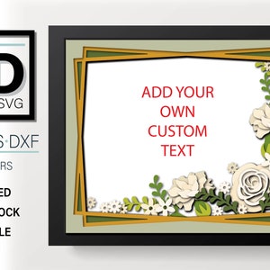 3D WEDDING CARD SVG - Customizable Card or Shadow Box Svg -layered ...