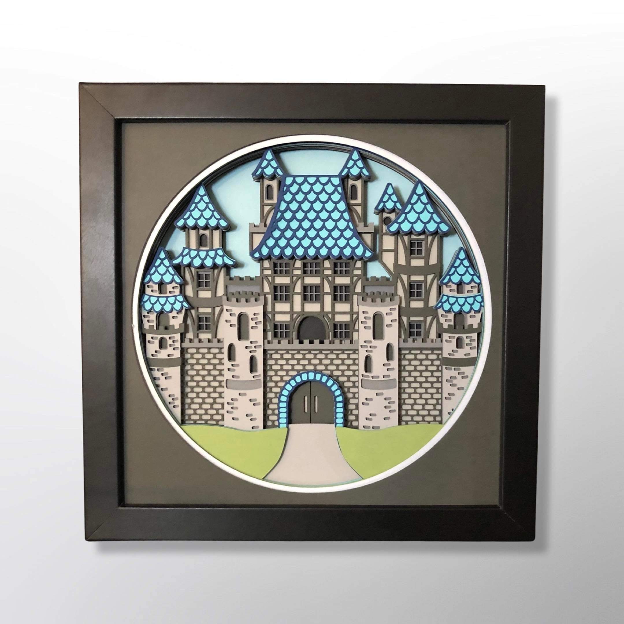 3D CASTLE SVG Shadow Box Svg for Cricut for Silhouette - Etsy Canada