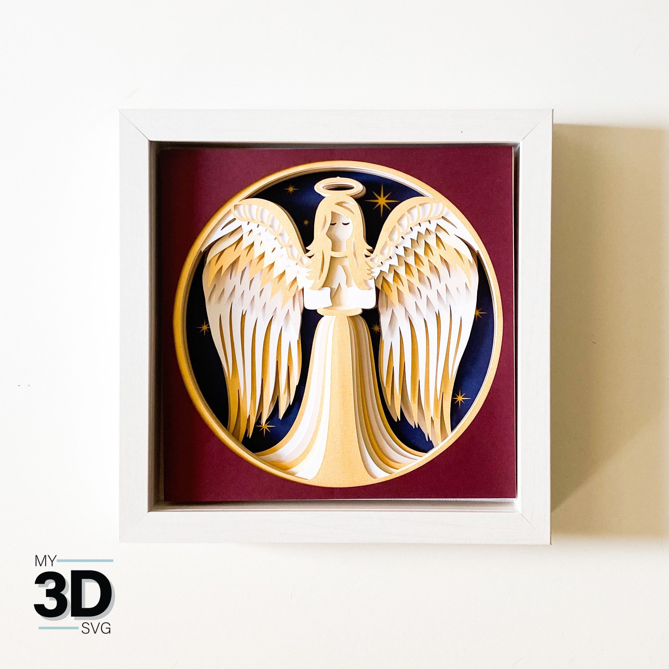 3D ANGEL Svg 3D Christmas Svg CHRISTIAN Svg CHRISTMAS | Etsy