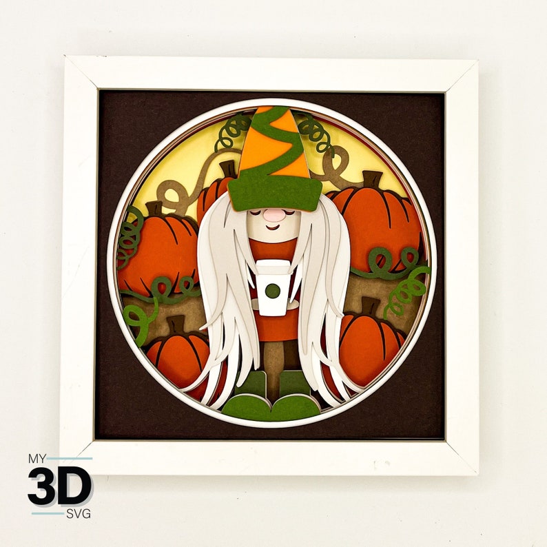 3D FALL GNOME BUNDLE - Fall Shadow Box Svg - for Cricut - for ...