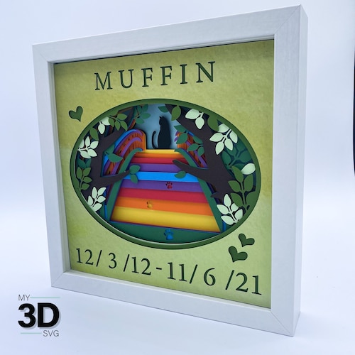 CUSTOMIZABLE 3D Grief Shadow Box Svg for Cricut for - Etsy