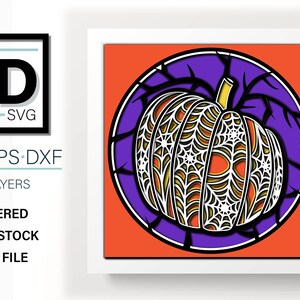 3D SPIDER WEB PUMPKIN Svg - 3D Halloween Svg - 3D Pumpkin Svg - for ...
