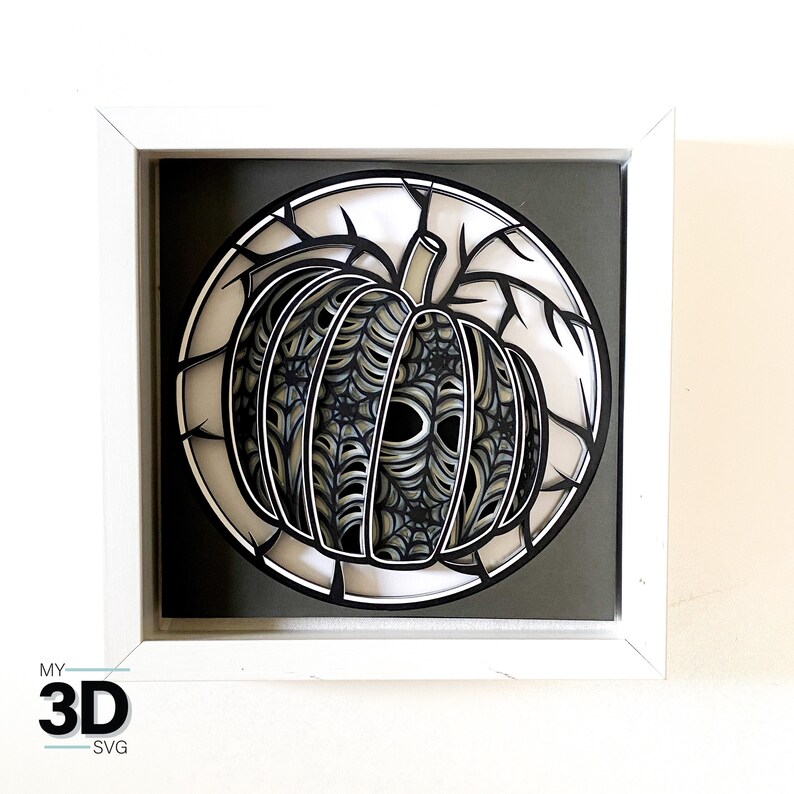 3D SPIDER WEB PUMPKIN Svg - 3D Halloween Svg - 3D Pumpkin Svg - for ...